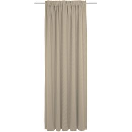 Vorhang Adam, B:142cm H:255cm, braun, Jacquard, Baumwolle, Wohnzimmer, Gardinen, "Uni Collection", aus 100% Bio-Baumwolle