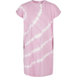 Urban Classics M&auml;dchen Shirtkleid "Urban Classics Damen Girls Tie Dye Dress"girlypink, Basic, Gr. 158, 100% Baumwolle, Kleider