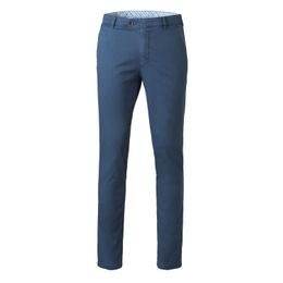 MEYER Herren Chinos "New York 1-5074"jeansblau, Gr. 26, unifarben, 98% Baumwolle, 2% Elasthan, Hosen, in Regular-Fit