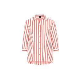 GOLDNER Damen Kurzarmbluse "Kurzgr&ouml;&szlig;e Schlichte Baumwoll-Bluse mit 3/4-Arm", wei&szlig;, Gr. 21, Obermaterial: 97% Baumwolle CO. 3% Elasthan EL., Blusen,