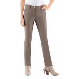 Stehmann Damen Thermohose, grau, Gr. 40, unifarben, 76% Viskose, 21% Polyamid, 3% Elasthan, Hosen