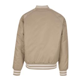 Urban Classics Herren Bomberjacke "Urban Classics Racer Bomber Jacket", beige, Gr. XL, unifarben, 100% Nylon, Jacken