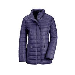 GOLDNER Damen Steppjacke "Kurzgr&ouml;&szlig;e Leichte Steppjacke mit vielen Details", blau, Gr. 20, Obermaterial: 100% Polyester PES., Jacken, mit Ripsb&auml;ndern