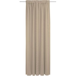 Vorhang Adam, B:142cm H:145cm, braun, Jacquard, Baumwolle, Wohnzimmer, Gardinen, "Uni Collection", aus 100% Bio-Baumwolle