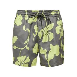 Only & Sons Only & Sons Badeshorts 'Ted Life' Herren Gr&ouml;&szlig;e XXL dunkelgrau / apfel