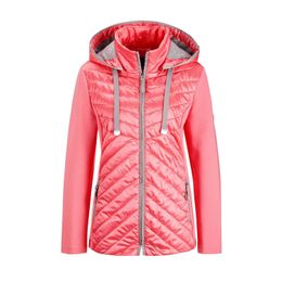 GOLDNER Damen Kurzjacke "Steppjacke mit abnehmbarer Kapuze", orange, Gr. 54, Obermaterial: 60% Polyester PES. 40% Polyamid PA., Jacken,