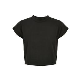 T-Shirt Urban Classics "Urban Classics Damen Ladies Stripe Short Tee", Damen, Gr. XL, schwarz, wei&szlig;, 100% Baumwolle, gestreift, oversize, Rundhals, Shirts T-Shirt