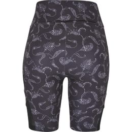 Urban Classics Damen Leggings "Urban Classics Damen", schwarz-wei&szlig;, Gr. XS, 77% Polyester, 23% Elasthan, Hosen
