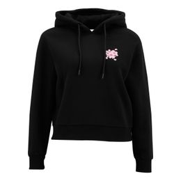 MISS TEE Damen Kapuzensweatshirt "Miss Tee Self Love Club Hoody", schwarz, Gr. S, bedruckt, 65% Baumwolle, 35% Polyester, Sweatshirts