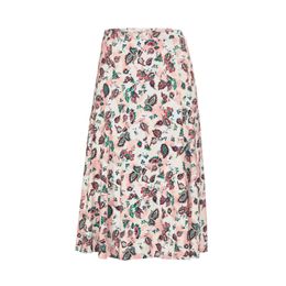 GOLDNER Damen Schlupfrock "Kurzgr&ouml;&szlig;e Bequemer Druckrock mit Rundumschlupfbund", pink, Gr. 23, Obermaterial: 96% Viskose CV. 4% Elasthan EL., R&ouml;cke,