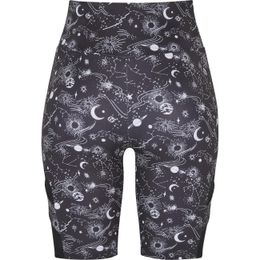 Urban Classics Damen Leggings "Urban Classics Damen", schwarz-wei&szlig;, Gr. S, 77% Polyester, 23% Elasthan, Hosen