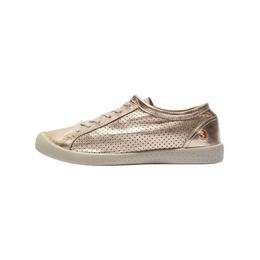 Softinos Damen Sneaker "Softinos Sneaker Leder", Gr. 38champagne, Leder, Schuhe