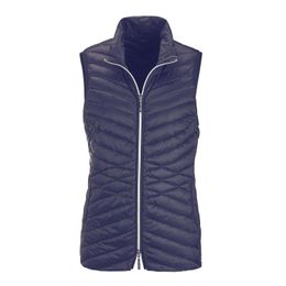 GOLDNER Damen Kurzweste "Kurzgr&ouml;&szlig;e Taillierte Daunenweste, leicht gef&uuml;ttert", blau, Modisch, Gr. 21, Obermaterial: 100% Polyamid PA., Westen, Mit