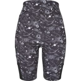 Urban Classics Damen Leggings "Urban Classics Damen", schwarz-wei&szlig;, Gr. M, 77% Polyester, 23% Elasthan, Hosen