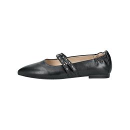Gabor Damen Riemchenballerina "Gabor Ballerinas Glattleder", Gr. 37,5schwarz, Glattleder, Schuhe