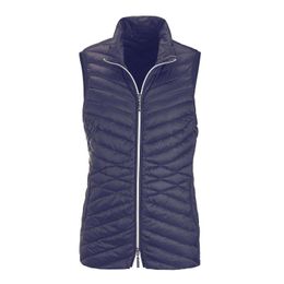 GOLDNER Damen Kurzweste "Kurzgr&ouml;&szlig;e Taillierte Daunenweste, leicht gef&uuml;ttert", blau, Modisch, Gr. 20, Obermaterial: 100% Polyamid PA., Westen, Mit