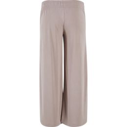 Urban Classics Damen Bequeme Jeans "Urban Classics Damen Ladies Modal Culotte", beige, Gr. 5XL, unifarben, 77% Modal, 23% Polyester, Jeans