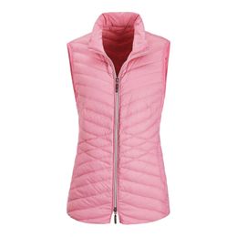 GOLDNER Damen Kurzweste "Kurzgr&ouml;&szlig;e Taillierte Daunenweste, leicht gef&uuml;ttert", rosa, Modisch, Gr. 25, Obermaterial: 100% Polyamid PA., Westen, Mit