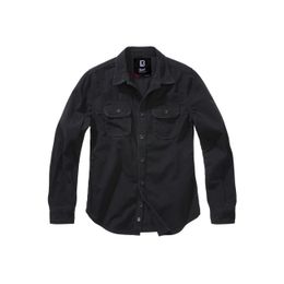 Brandit Damen Langarmshirt "Brandit Damen Ladies Vintageshirt Longsleeve", schwarz, Gr. XS, unifarben, 100% Baumwolle, Shirts