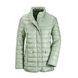 GOLDNER Damen Steppjacke "Kurzgr&ouml;&szlig;e Leichte Steppjacke mit vielen Details", gr&uuml;n, Gr. 19, Obermaterial: 100% Polyester PES., Jacken, mit Ripsb&auml;ndern