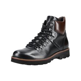 Pius Gabor Herren Schn&uuml;rstiefelette "Pius Gabor Stiefelette Glattleder", Gr. 43, schwarz, Glattleder, Schuhe