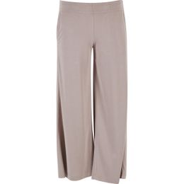 Urban Classics Damen Bequeme Jeans "Urban Classics Damen Ladies Modal Culotte", beige, Gr. L, unifarben, 77% Modal, 23% Polyester, Jeans