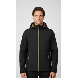 Icepeak Herren Softshelljacke "BRIMFIELD", schwarz, Gr. 58, Softshell, Obermaterial: 95% Polyester, 5% Elasthan, Jacken, winddicht, wasserabweisend,