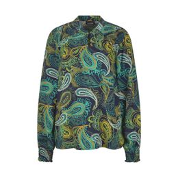 GOLDNER Damen Schlupfbluse "Viskose-Satin-Bluse mit Paisley-Muster", gr&uuml;n, Modisch, Gr. 50, Obermaterial: 100% Viskose CV., Blusen, Paisley-Muster