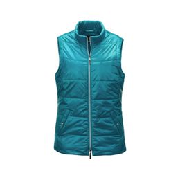 GOLDNER Damen Kurzweste "Leichte Steppweste mit Stehkragen", blau, Gr. 42, Obermaterial: 100% Polyamid PA., Westen, Ohne
