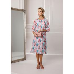 GOLDNER Damen Etuikleid "Kurzgr&ouml;&szlig;e Aufregend plissiertes Kleid", orange, festlich, Gr. 23, Obermaterial: 100% Polyester PES., Kleider, Ohne