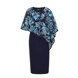 GOLDNER Damen Etuikleid "Kurzgr&ouml;&szlig;e Elegantes Abendkleid mit Pailletten", blau, festlich, Gr. 24, Obermaterial: 92% Polyester PES. 8% Elasthan EL.,
