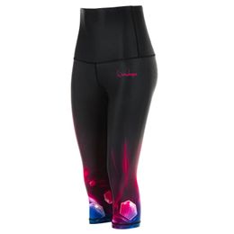 WINSHAPE Damen Leggings "HWL202-Cosmic", schwarz, Gr. M, 80% Polyester, 20% Elasthan, Hosen, Core-Stability-Bund mit Bauch-Weg-Effekt