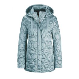 GOLDNER Damen Kurzjacke "Herbstjacke Damen mit welliger Steppung im sportlichen Look", gr&uuml;n, Gr. 40, Obermaterial: 60% Polyester PES. 40% Polyamid
