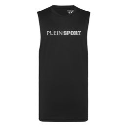 Plein Sport Jungen T-Shirt "Tanktop", schwarz, Gr. S, Obermaterial: 89% Polyester, 11% Elasthan, Shirts