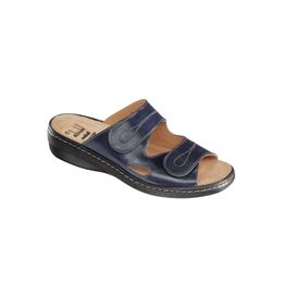 Franken Schuhe FRANKEN-SCHUHE Damen Pantolette, Gr. 39, blau, Glattleder, Schuhe