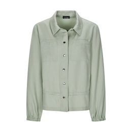 GOLDNER Damen Kurzjacke "Kurzgr&ouml;&szlig;e Freizeitjacke mit Hemdkragen", gr&uuml;n, Gr. 20, Obermaterial: 100% Lyocell CLY., Jacken, Tunnelzug in der Taillie
