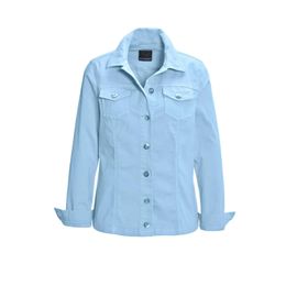 GOLDNER Damen Kurzjacke "Kurzgr&ouml;&szlig;e Zeitlose Jeansjacke mit tollen Details", blau, Gr. 23, Obermaterial: 98% Baumwolle CO. 2% Elasthan EL., Jacken,