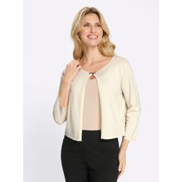 Classic Basics Damen Cardigan, beige, Gr. 52, unifarben, 70% Viskose, 30% Polyamid, Strickjacken