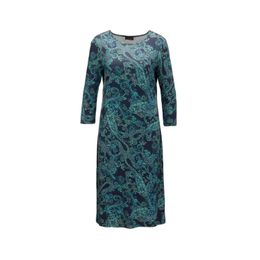 GOLDNER Damen Jerseykleid "Midikleid mit Paisley-Muster", blau, Gr. 40, Obermaterial: 85% Viskose CV. 13% Polyamid PA. 2% Elasthan EL., Kleider,