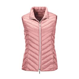 GOLDNER Damen Kurzweste "Kurzgr&ouml;&szlig;e Figurschmeichelnde Weste mit leichter Wattierung", rosa, Gr. 22, Obermaterial: 100% Polyamid PA., Westen, Leichte