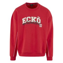 Ecko Unltd. Herren Rundhalspullover "Ecko Unltd. Pullover Skyhook", rot, Gr. S, mehrfarbig, 80% Baumwolle, 20% Polyester, Pullover