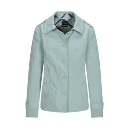 GOLDNER Damen Blouson "&Uuml;bergangsjacke mit Crash-Optik", gr&uuml;n, Gr. 48, Obermaterial: 55% Polyamid PA. 45% Polyester PES., Jacken, Sattel mit