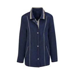 GOLDNER Damen Kurzjacke "Kurzgr&ouml;&szlig;e Atmungsaktive Lerana-Jacke in besonders weicher Qualit&auml;t", blau, Gr. 19, Obermaterial: 88% Polyester PES. 12%