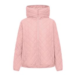 Derbe Damen Steppjacke "Quiltby Short", rosa, Basic, Gr. 44, Obermaterial: 100% Polyester. Futter: 100% Polyester, Jacken, Wasserabweisend, Kapuze,