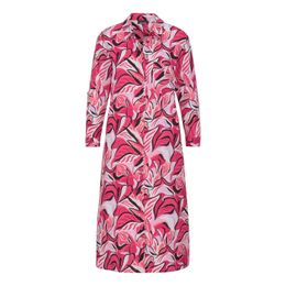 GOLDNER Damen Sommerkleid "Kurzgr&ouml;&szlig;e Druckkleid mit floralem Muster", pink, Gr. 19, Obermaterial: 100% Viskose CV., Kleider, Taschen in der Seiennaht