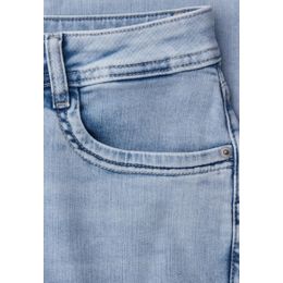 Damen Comfort-fit-Jeans, blau, Gr. 30, STREET ONE STUDIO, unifarben, Jeans, 85% Baumwolle, 9% Polyester, 4% Elastomultiester, 2% Elasthan, Jeans,