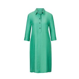 GOLDNER Damen Sommerkleid "Kleid mit Hemdkragen", gr&uuml;n, Gr. 48, Obermaterial: 49% Lyocell CLY. 38% Viskose CV. 13% Polyamid PA., Kleider, Kn&ouml;pfe