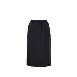 GOLDNER Damen Midirock "Kurzgr&ouml;&szlig;e Reiserock mit Rundumdehnbund", schwarz, Gr. 22, Obermaterial: 100% Polyester PES., R&ouml;cke, Ohne