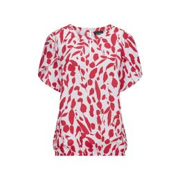 GOLDNER Damen Satinbluse "Viskosebluse mit Tulpen&auml;rmeln", rot, Gr. 46, Obermaterial: 100% Viskose CV., Blusen, Two in One
