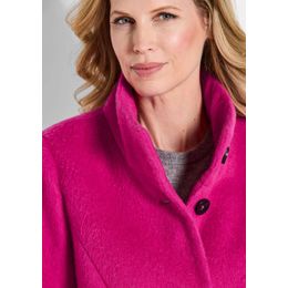 GOLDNER Damen Langmantel "Kurzgr&ouml;&szlig;e Stepp-Winterjacke mit Kapuze", pink, Gr. 21, Obermaterial: 50% Polyester PES. 50% Wolle mw., M&auml;ntel, Mit